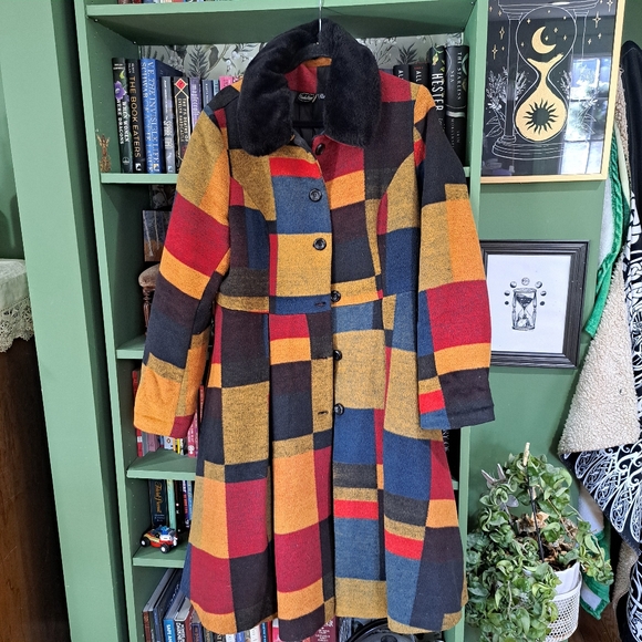 Voodoo Vixen | Jackets & Coats | Voodoo Vixen Patchwork Pattern Coat ...
